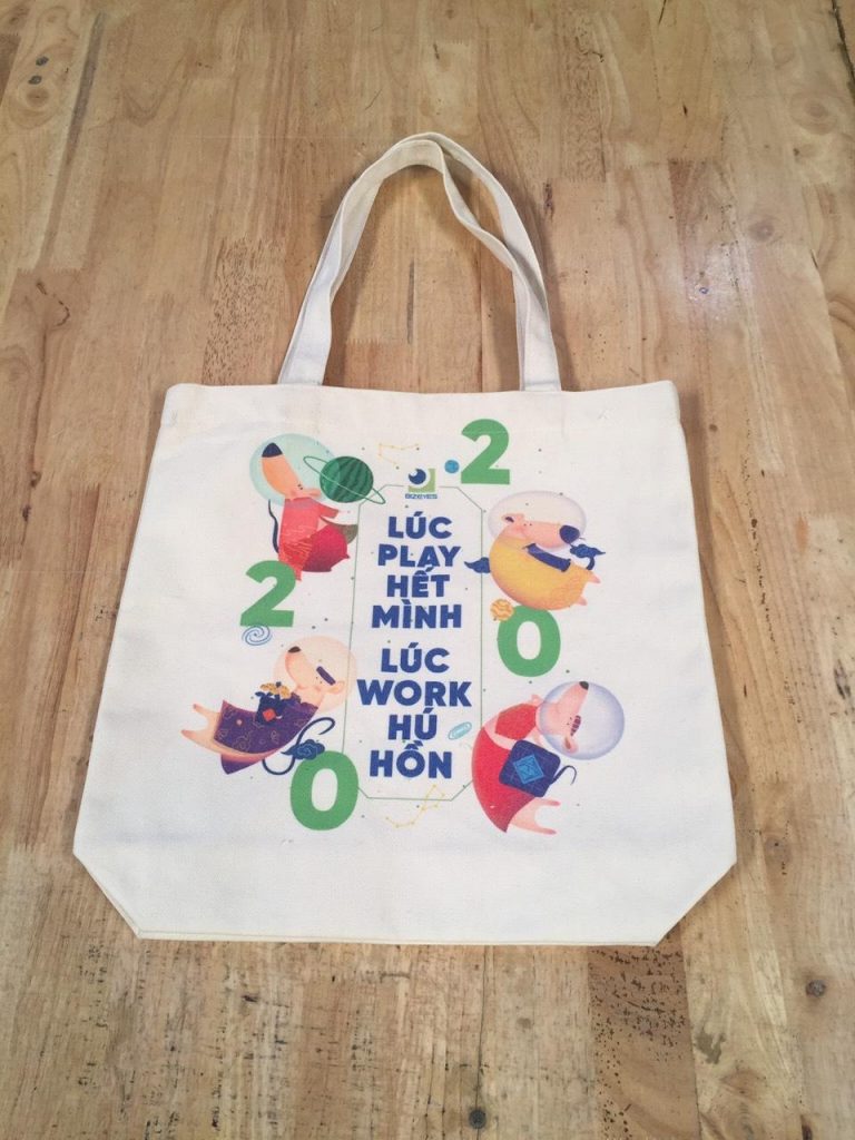 Túi tote vải bố TVB18 thiết kế theo yêu cầu giá tốt